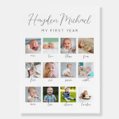 First Year Birthday Photo Sign | Zazzle