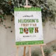 First Year Down Football 1st Birthday Welcome Sign | Zazzle
