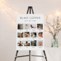 First Year Modern Birthday Photo Sign | Zazzle