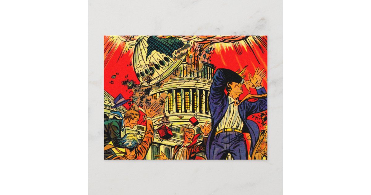 Fiscal Cliff Political Apocalypse Postcard | Zazzle