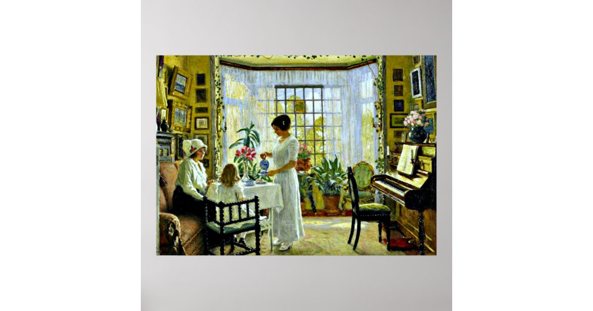 Fischer - Afternoon Tea Poster | Zazzle