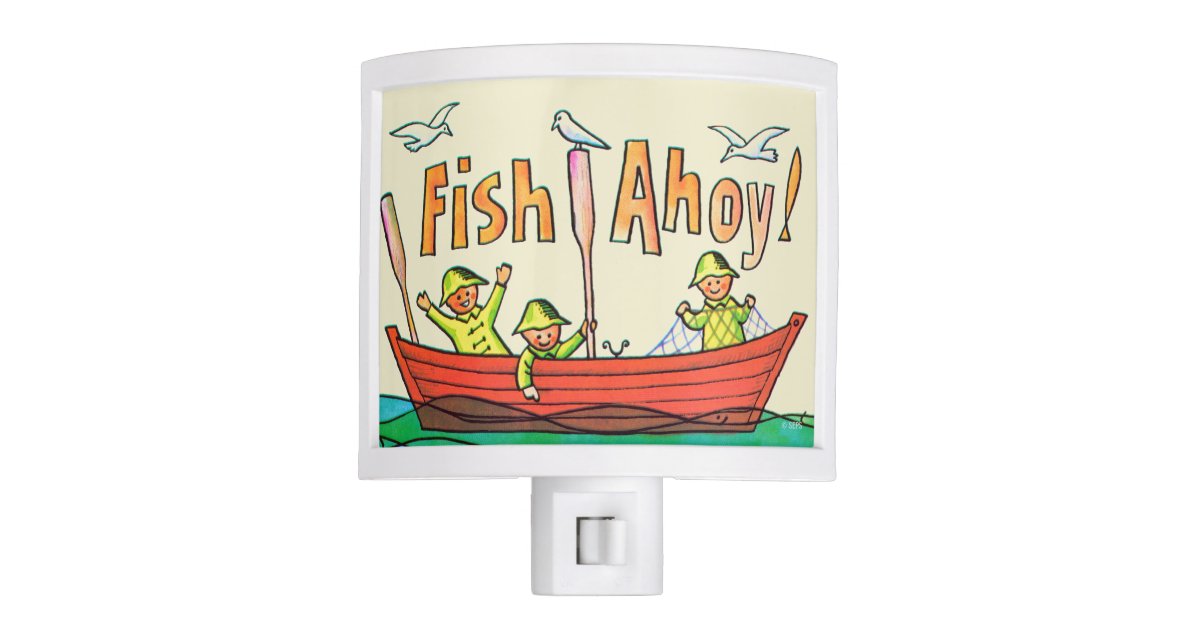 Fish Ahoy! Night Light | Zazzle