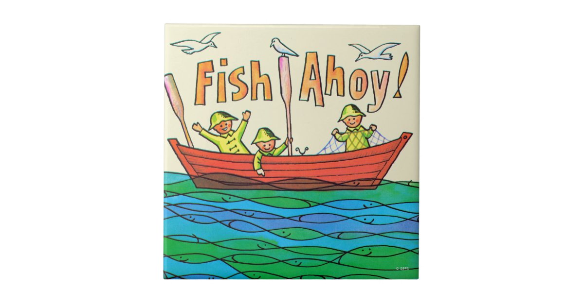 Fish Ahoy! Tile | Zazzle