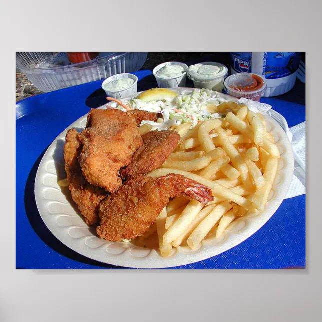 Fish And Chips poster | Zazzle