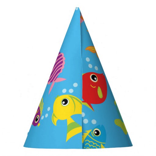 Fish Aquarium 1st Birthday Party Hats | Zazzle