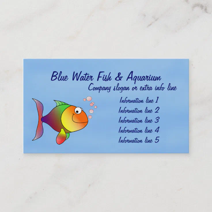 Fish Aquarium Business Card | Zazzle