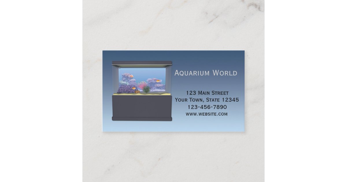 Fish Aquarium Business Card | Zazzle