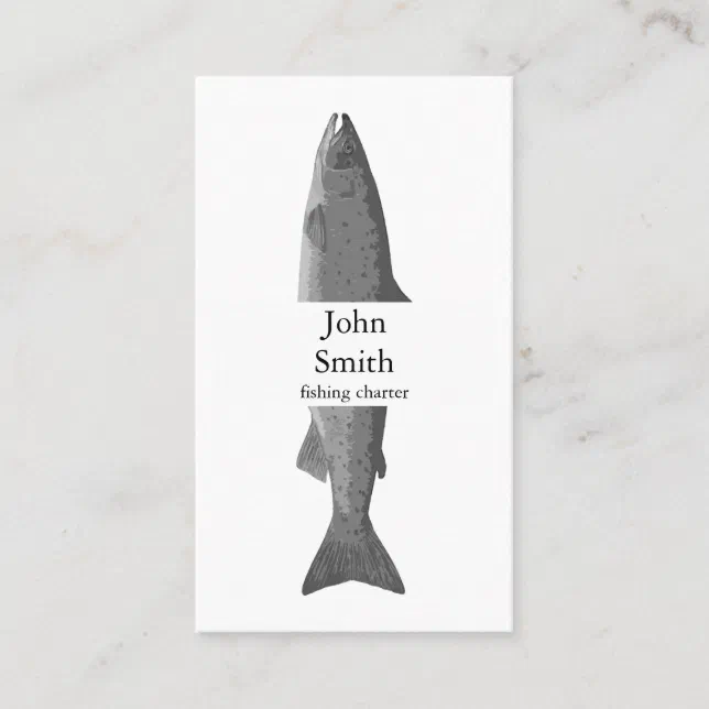 Fish business card | Zazzle
