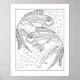 Fish Coloring Poster | Zazzle
