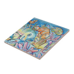 Fish Fantasy Tile | Zazzle
