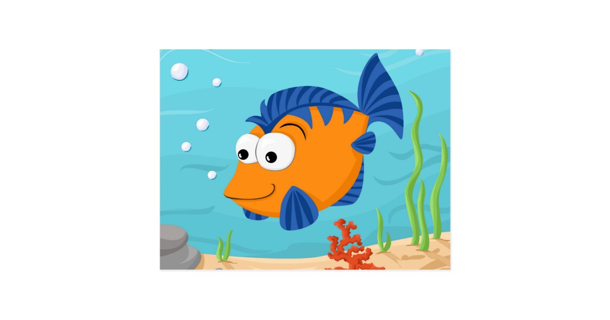 Fish for kids postcard | Zazzle.com