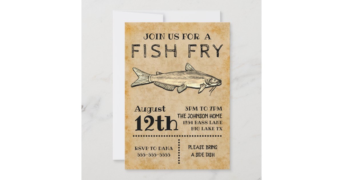 Fish Fry Invitation | Zazzle.com