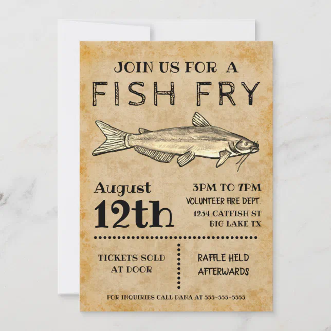 Fish Fry Invitation | Zazzle