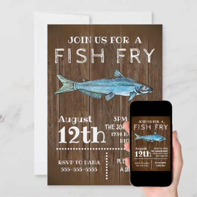 Fish Fry Party Invitation | Zazzle