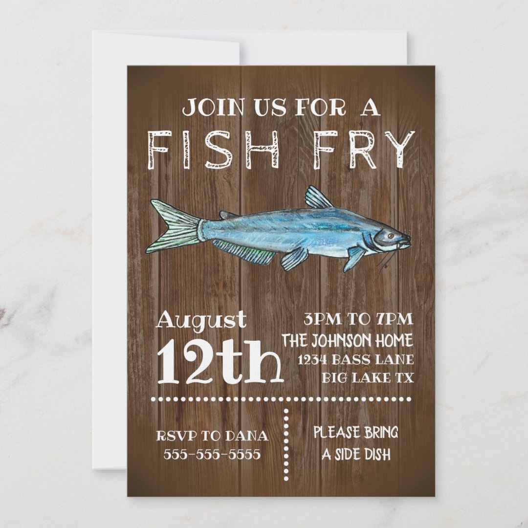 Fish Fry Party Invitation | Zazzle