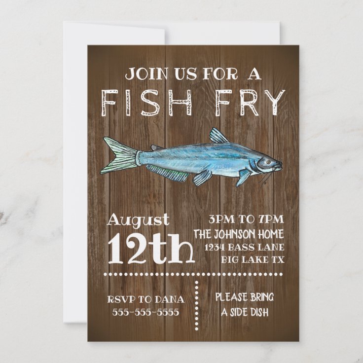 Fish Fry Party Invitation | Zazzle