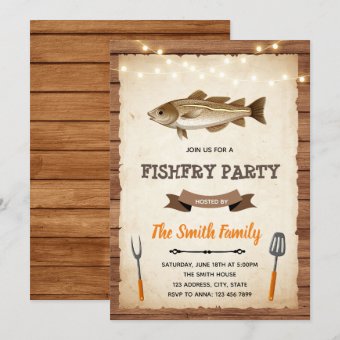 Fish fry party Invitation | Zazzle