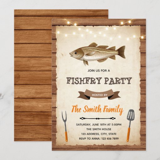 Fish fry party Invitation | Zazzle