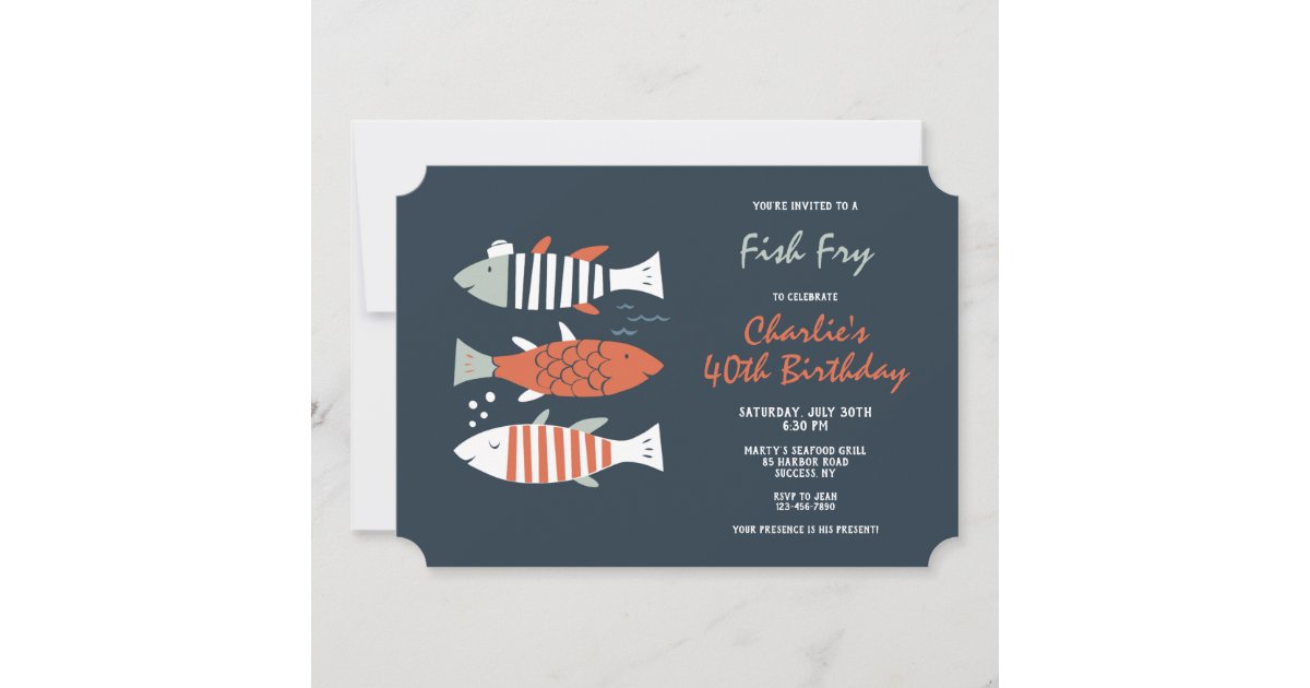 Fish Fry Party Invitation | Zazzle
