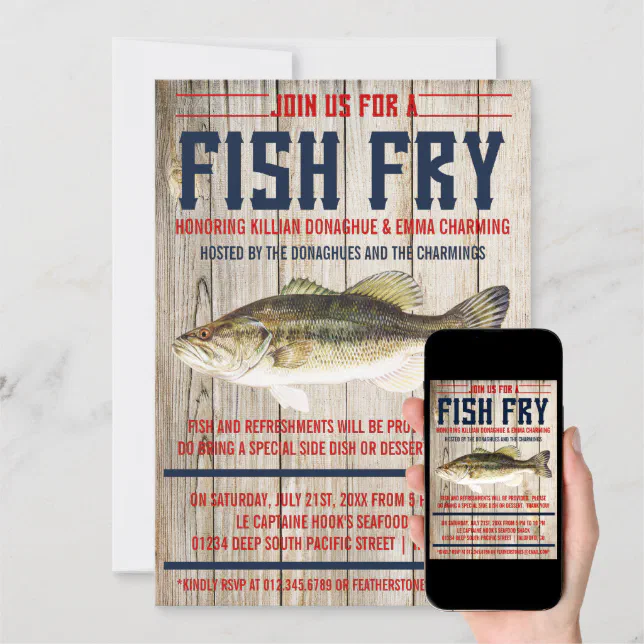 Fish Fry Party Invitations | Zazzle