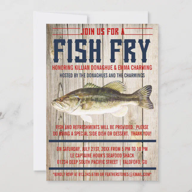 Fish Fry Party Invitations | Zazzle