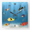 Fish In The Ocean Round Clock | Zazzle