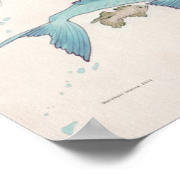 Fish Japan map (unlabeled) Poster | Zazzle