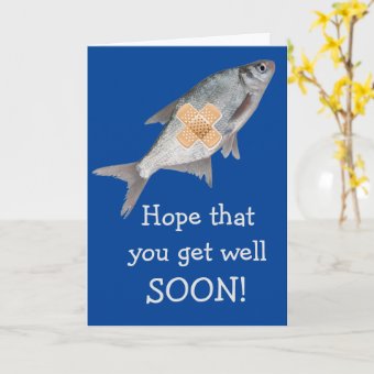 Fish Joke Get Well Card | Zazzle