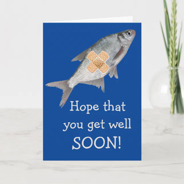 Fish Joke Get Well Card | Zazzle