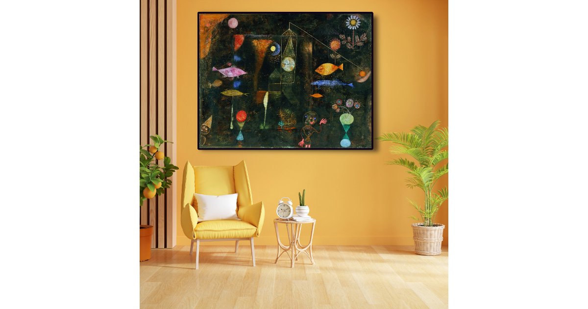 Fish Magic, Paul Klee Abstract Art Poster | Zazzle