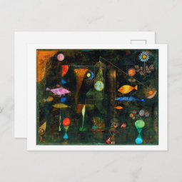 Fish Magic, Paul Klee Postcard | Zazzle