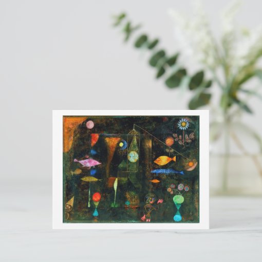 Fish Magic, Paul Klee Postcard | Zazzle