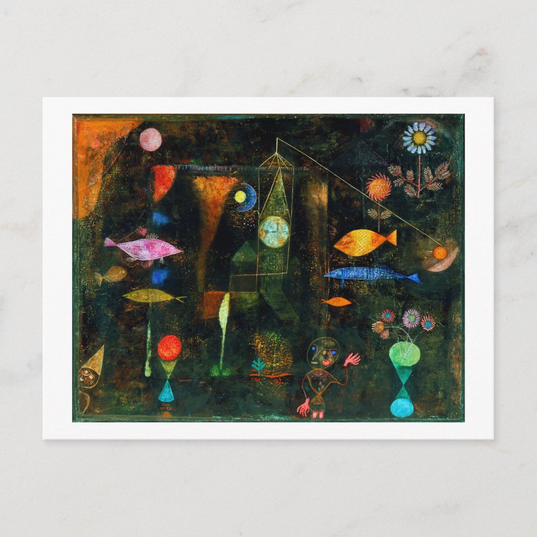 Fish Magic, Paul Klee Postcard | Zazzle
