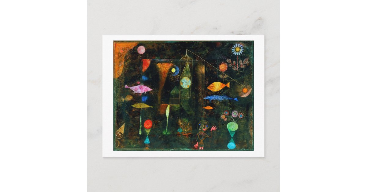 Fish Magic, Paul Klee Postcard | Zazzle