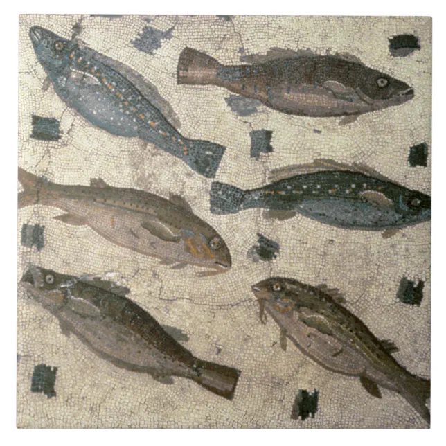 Fish (mosaic) tile | Zazzle