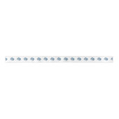 Fish nautical coastal ocean beach blue satin ribbon | Zazzle