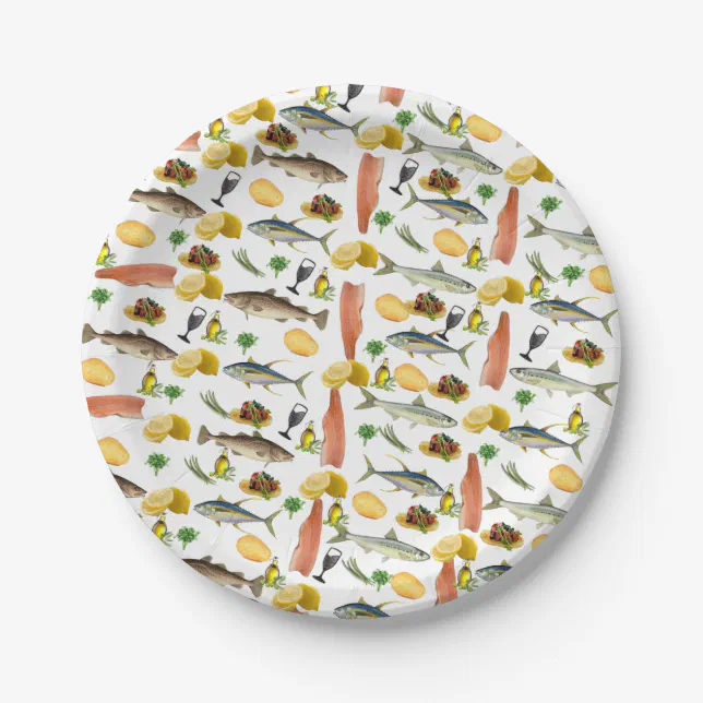 Fish Paper Plates | Zazzle