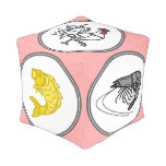 Fish Prawn Crab / Vietnamese Dice - Game Mat Fabric | Zazzle.com