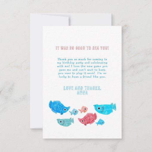 Fish Pun Official Thank You | Zazzle