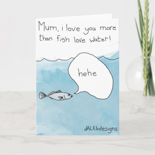 Fish related Happy Mothers Day Card | Zazzle.com