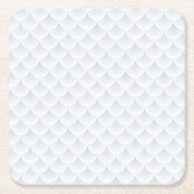 fish scale abstract vector background square paper coaster | Zazzle
