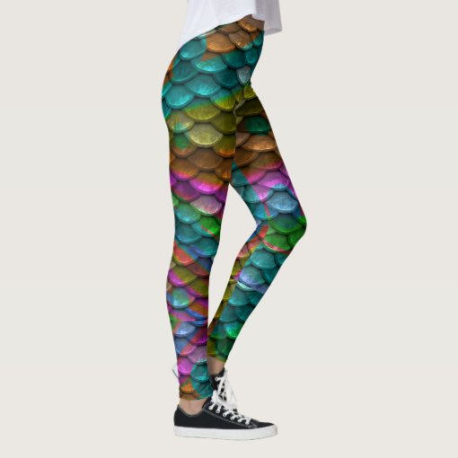 Fish Scale Leggings Mermaids, Weird leggings | Zazzle