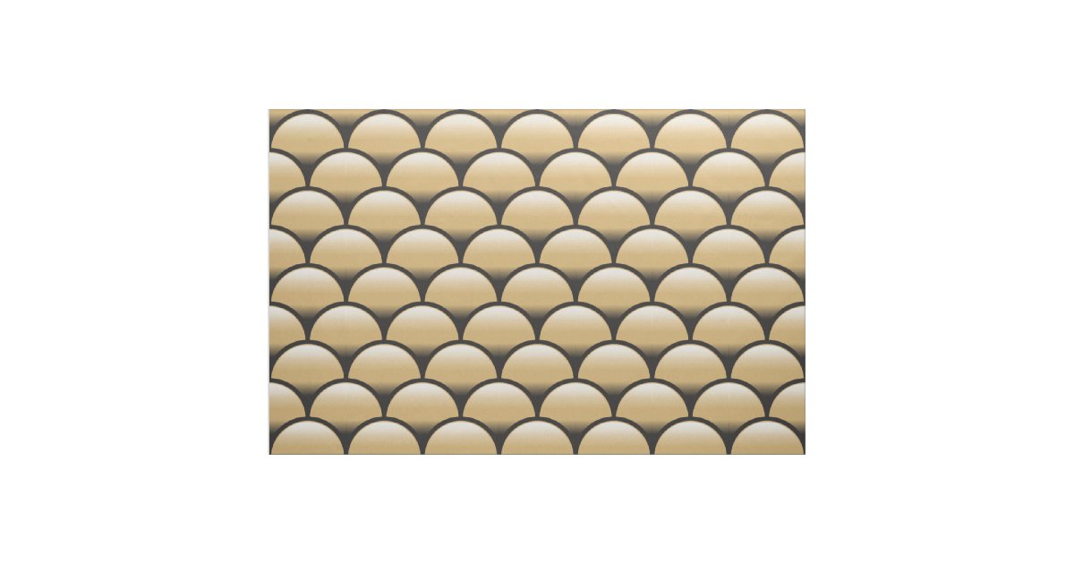 Fish Scale Pattern Fabric | Zazzle