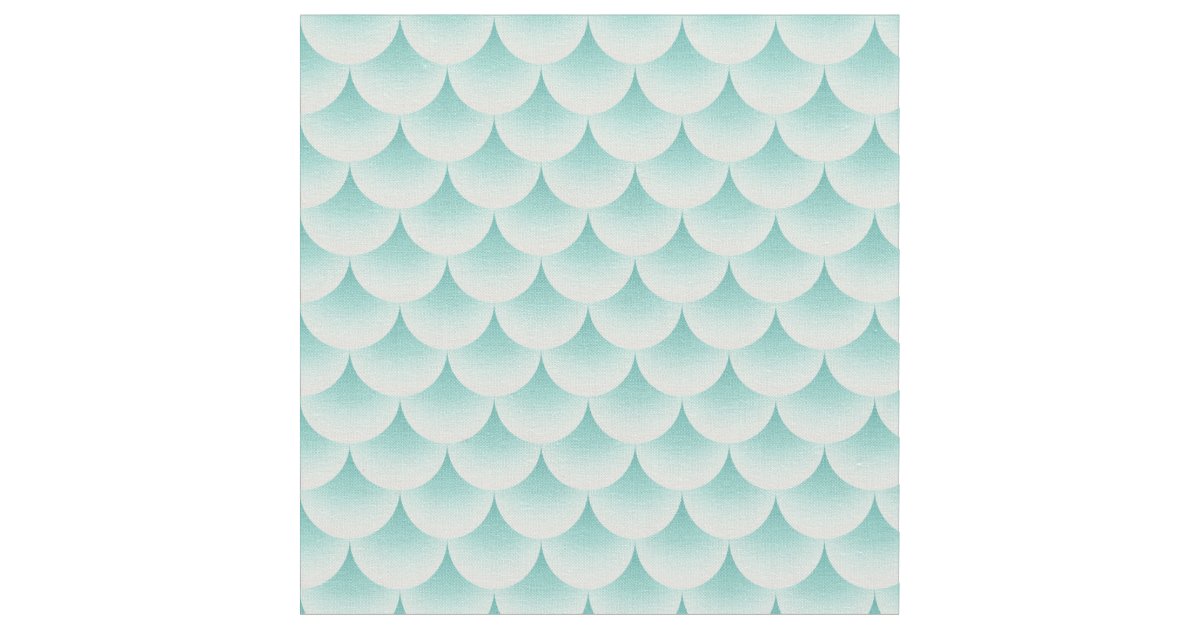 Fish Scales Pattern Fabric | Zazzle