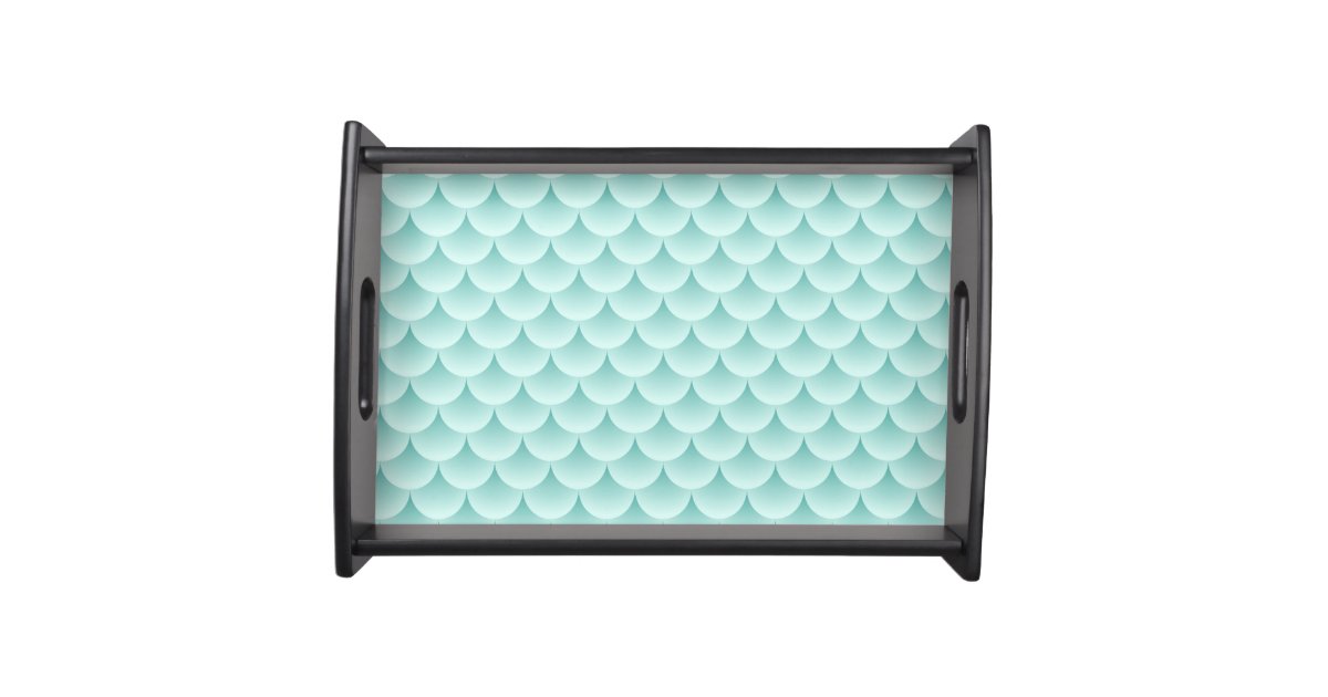 Fish Scales Pattern Serving Tray | Zazzle
