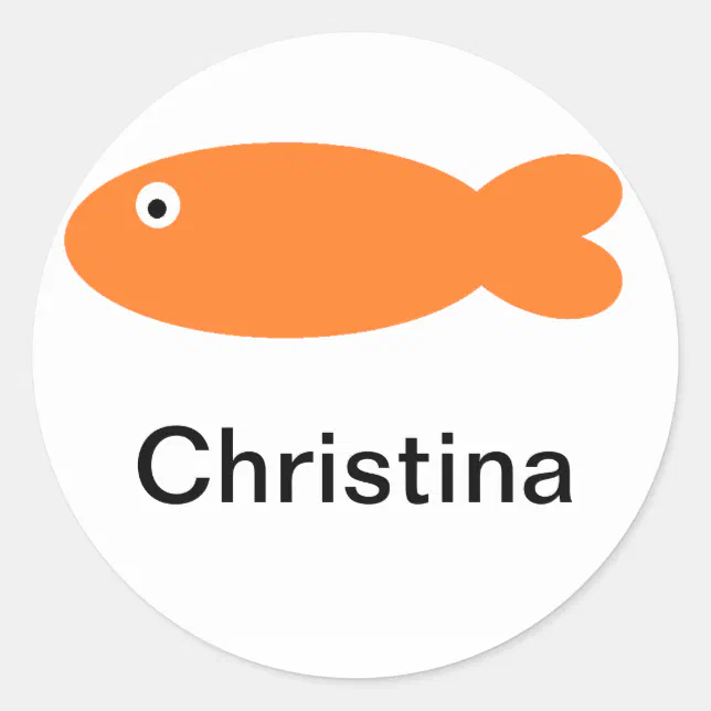 "Fish" Sticker | Zazzle