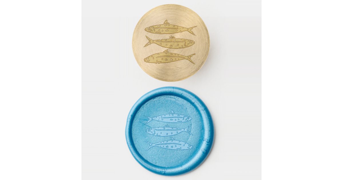 fish wax seal stamp | Zazzle