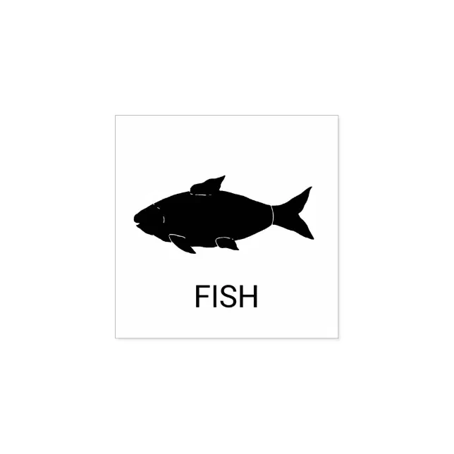 Fish Wedding Meal Choice Rubber Stamp | Zazzle