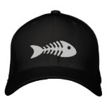 Fish fear me embroidered baseball hat | Zazzle.com