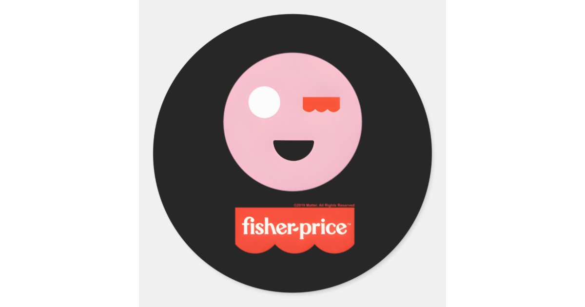 Fisher-Price Classic Round Sticker | Zazzle